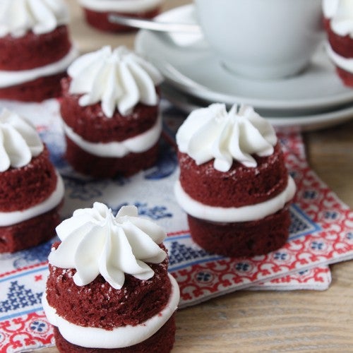 Red velvet mini torentjes